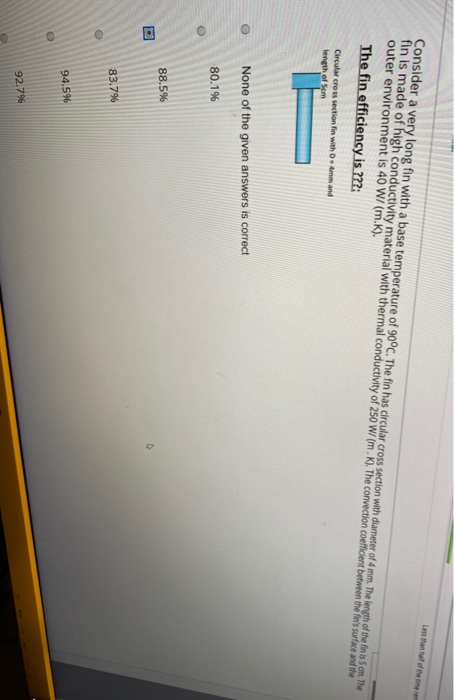 Solved Les tanto en Consider a very long fin with a base | Chegg.com