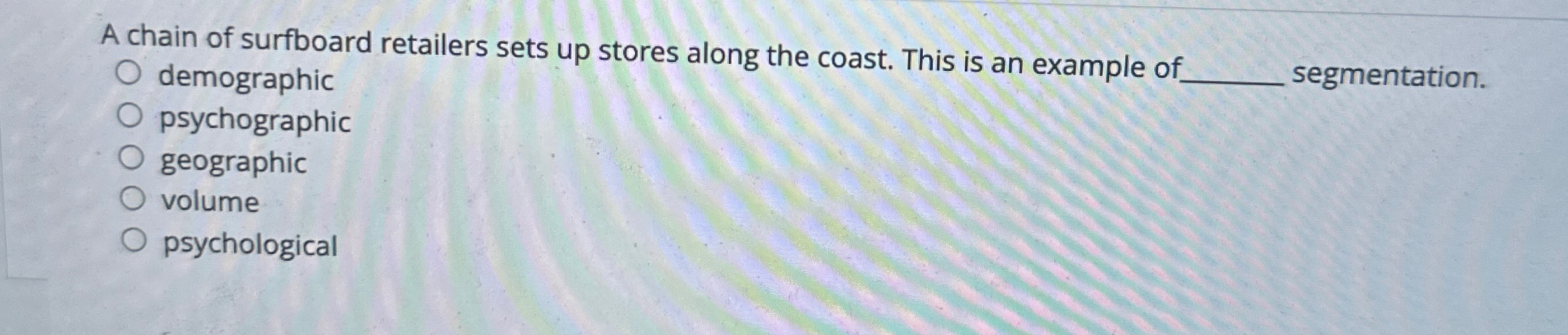 Solved A chain of surfboard retailers sets up stores along | Chegg.com