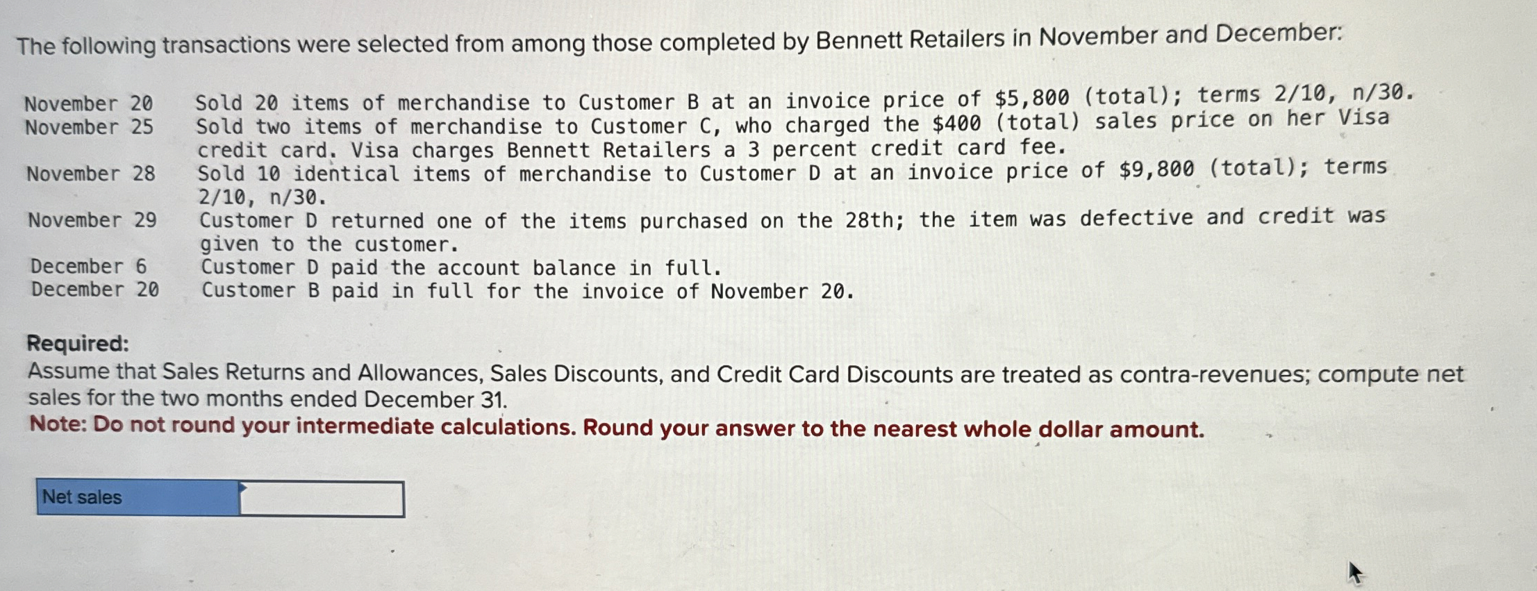 Solved The following transactions were selected from among | Chegg.com