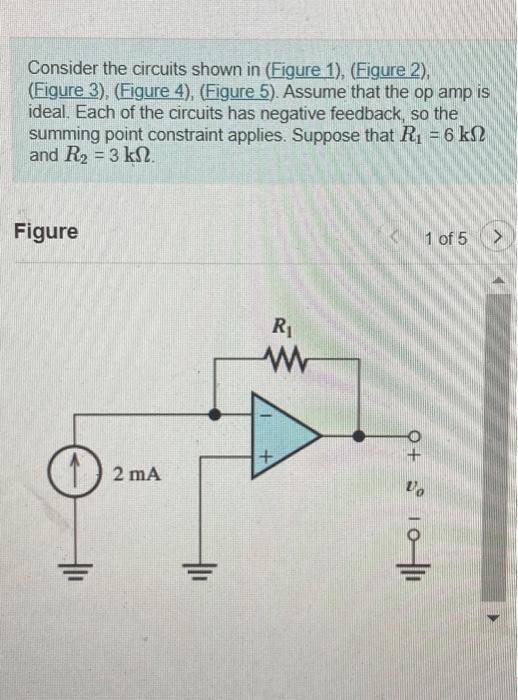 Consider the circuits shown in (Figure 1), (Figure | Chegg.com
