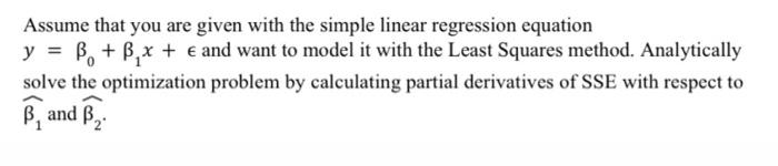 Solved Assume that you are given with the simple linear | Chegg.com