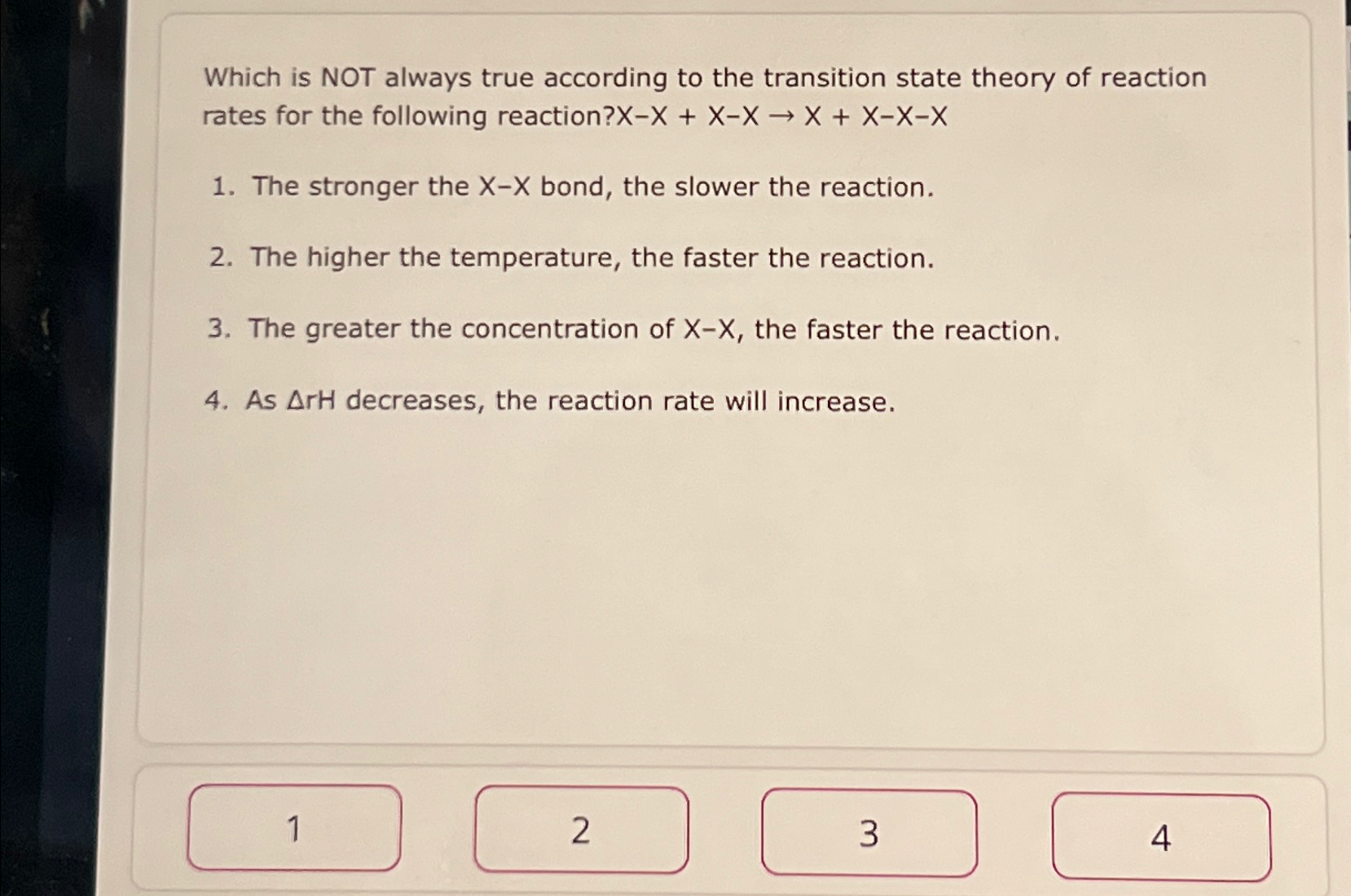 Solved Which is NOT always true according to the transition | Chegg.com