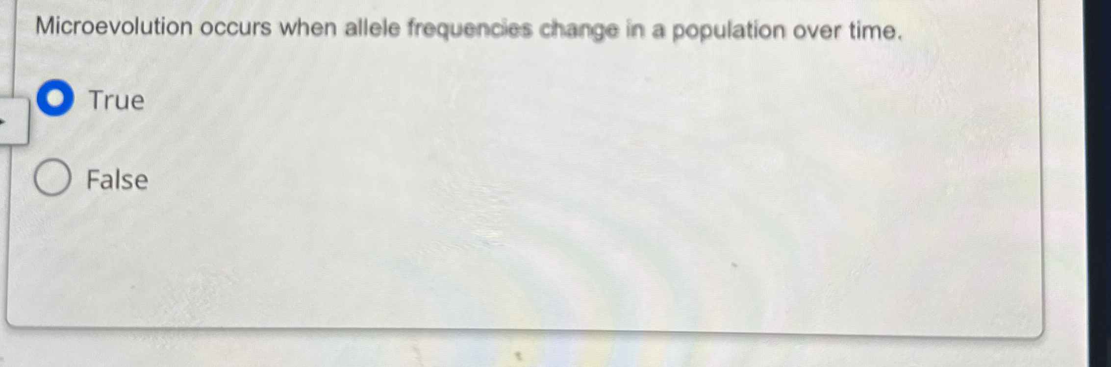 Solved Microevolution occurs when allele frequencies change | Chegg.com