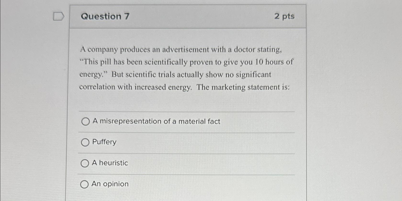 Solved Question 72 ﻿ptsA company produces an advertisement | Chegg.com