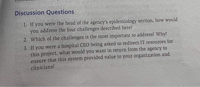 Case 10 Implementing A Syndromic Surveillance System