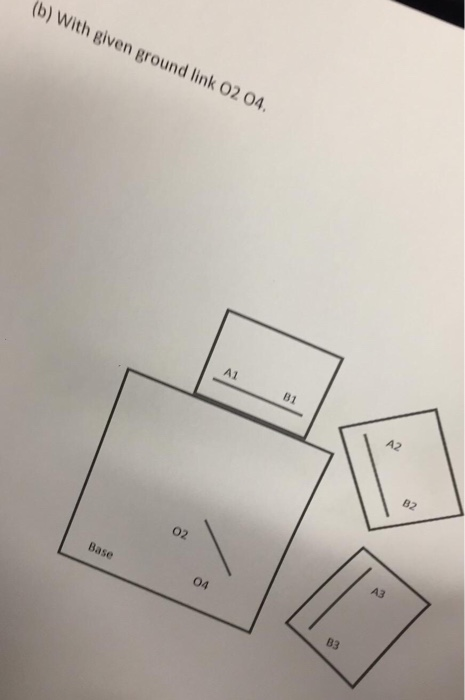 Solved Design a fourbar linkage to move the object in figure | Chegg.com