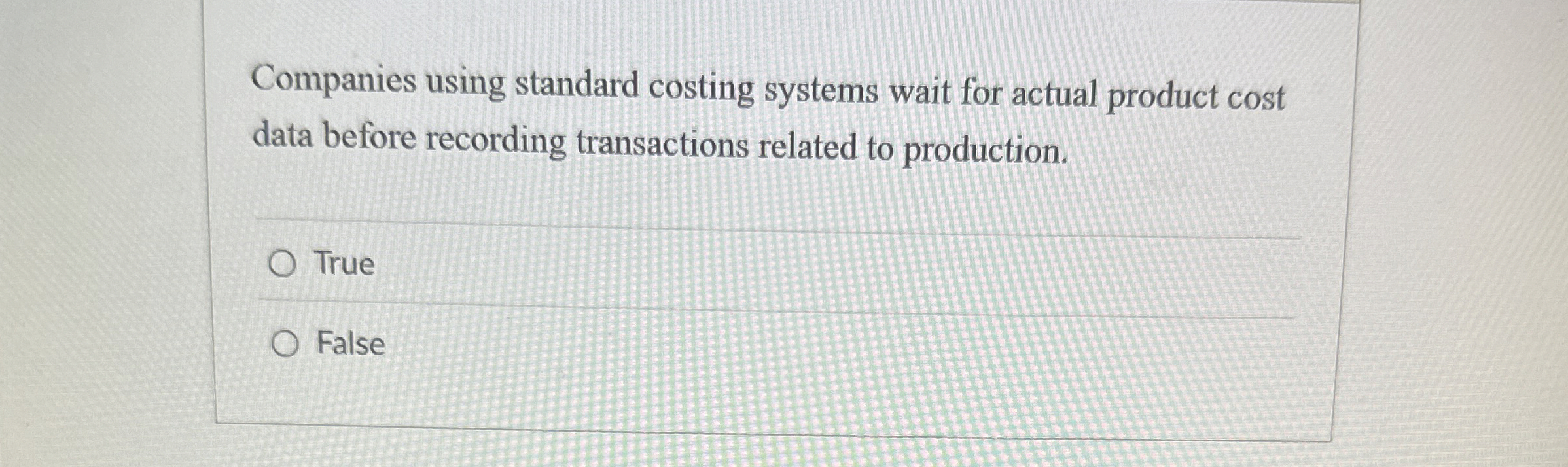 Solved Companies using standard costing systems wait for | Chegg.com