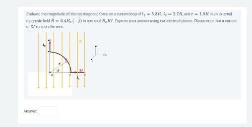 Solved Evaluate the magritude of the nel megatic force on a | Chegg.com