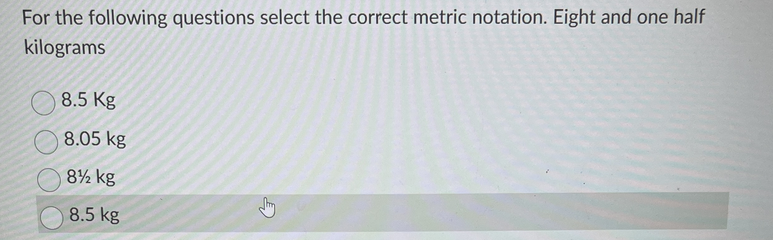 For the following questions select the correct metric | Chegg.com