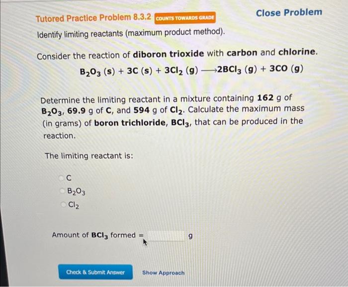 Solved Identify limiting reactants (maximum product method). | Chegg.com