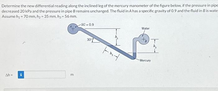 Solved Determine the new differential reading along the | Chegg.com