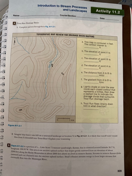 Solved Introduction to Stream Processes and Landscapes | Chegg.com