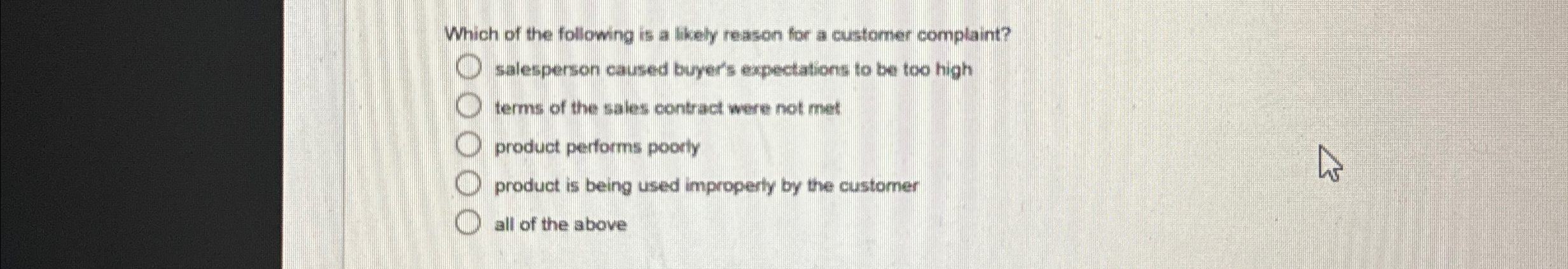 Solved Which of the following is a likely reason for a | Chegg.com