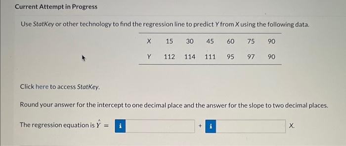 Solved Use StatKey or other technology to find the | Chegg.com