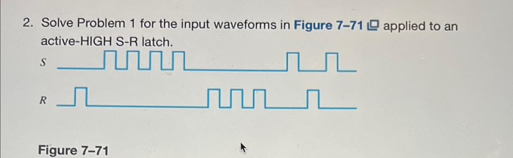 Solve Problem 1 ﻿for The Input Waveforms In Figure 