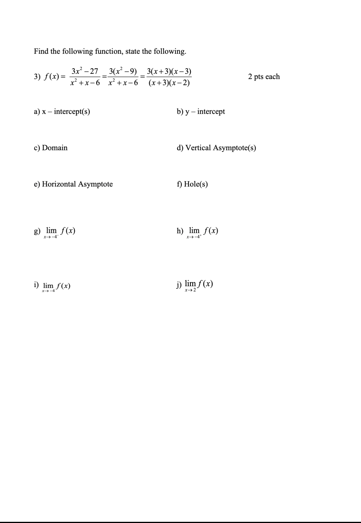 Solved Find the following function, state the | Chegg.com