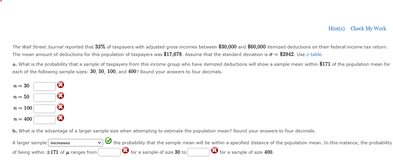Solved Hint(s) ﻿Check My WorkThe Wall Street Journal | Chegg.com