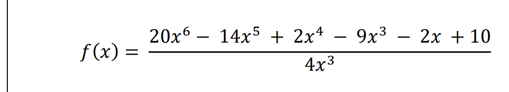 Solved Find the derivative f(x)=20x6-14x5+2x4-9x3-2x+104x3 | Chegg.com