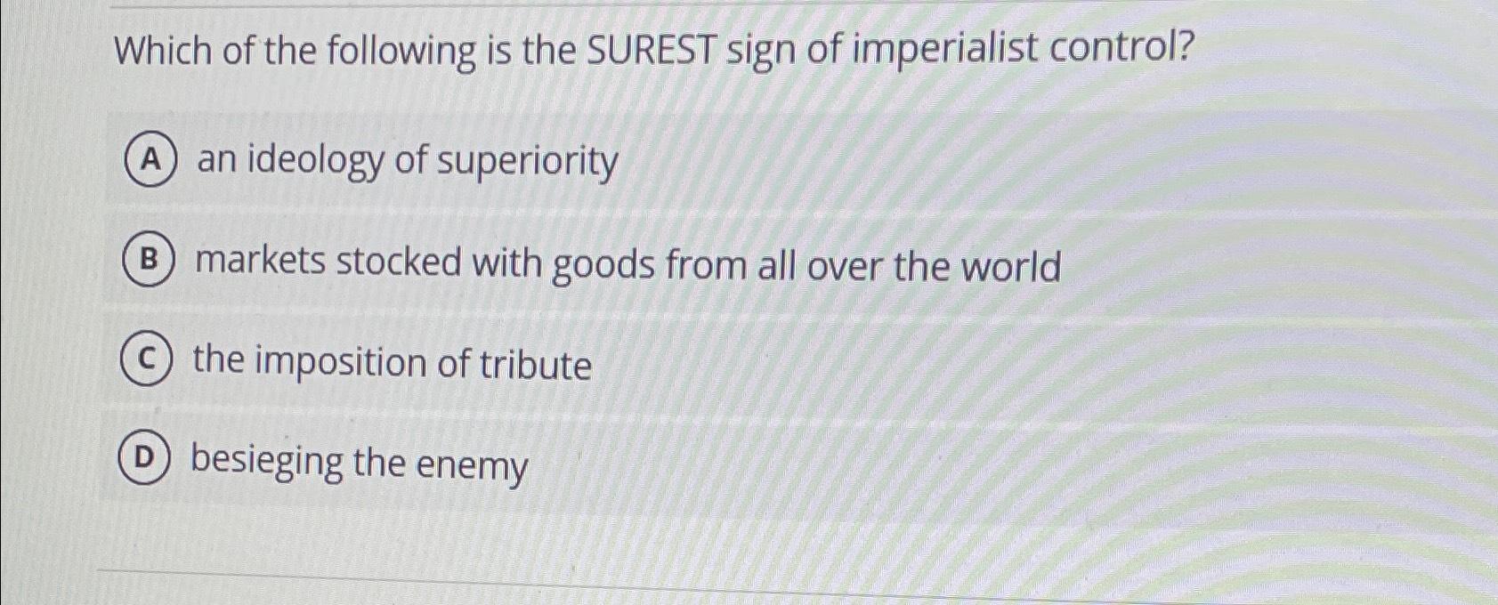 Solved Which of the following is the SUREST sign of | Chegg.com