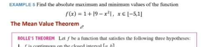 Solved EXAMPLE 5 Find the absolute maximum and minimum | Chegg.com