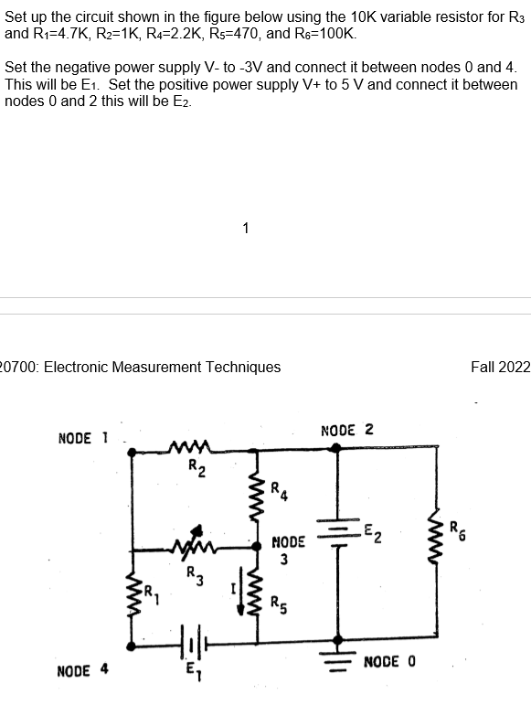 Solved 1 Derive the node equations for the circuit above, | Chegg.com