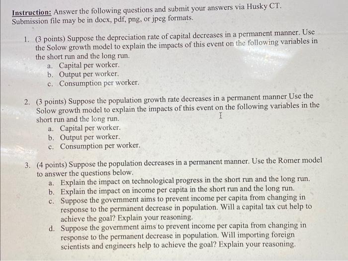 Solved Instruction: Answer the following questions and | Chegg.com