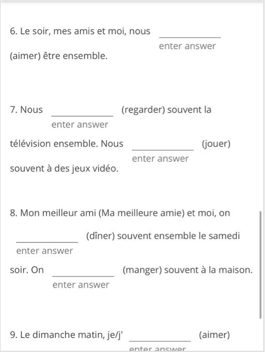 Complete the sentences with the correct form of the | Chegg.com