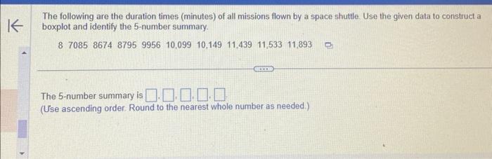 Solved The following are the duration times (minutes) of all | Chegg.com