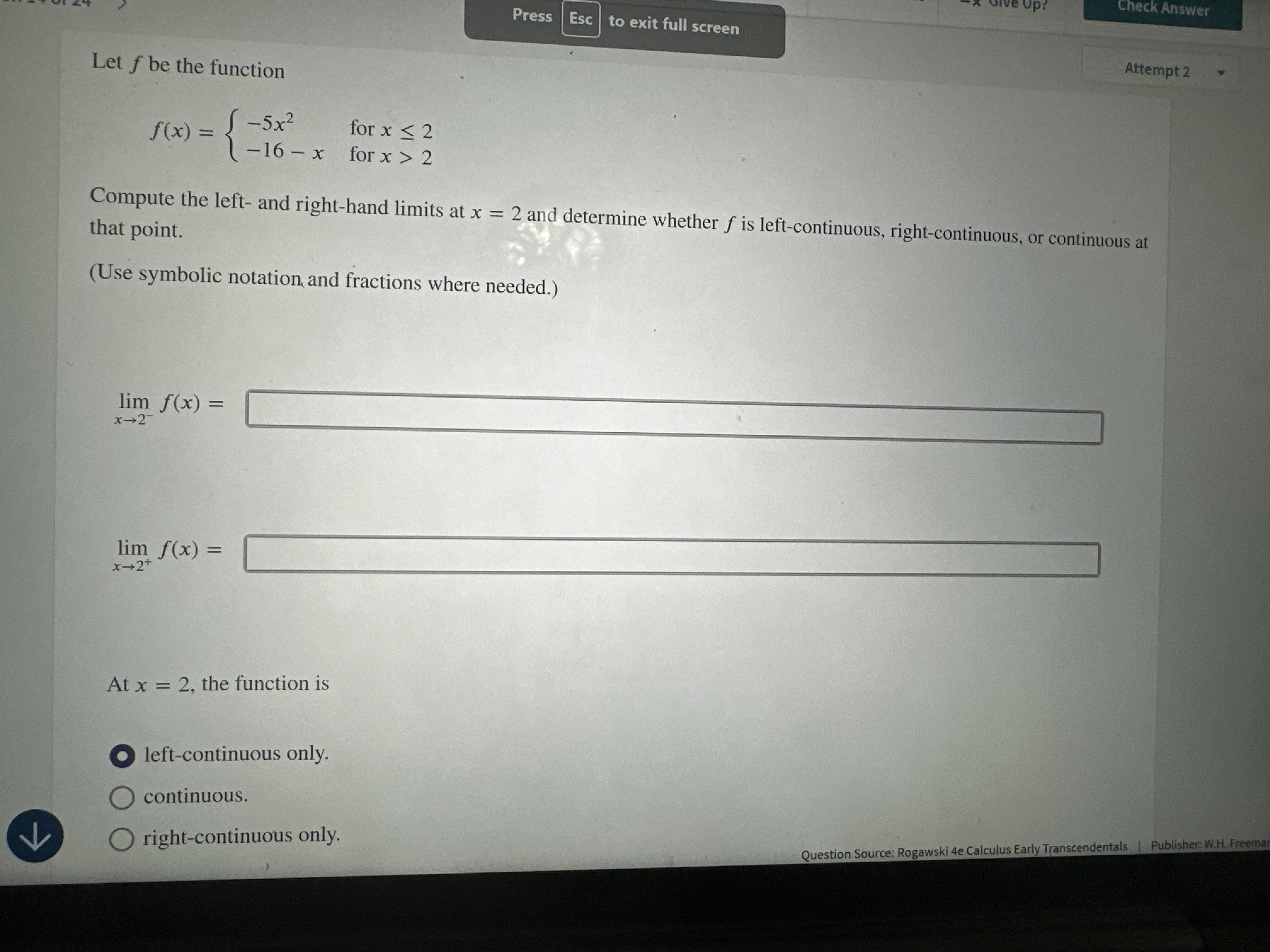 Solved Let f ﻿be the | Chegg.com