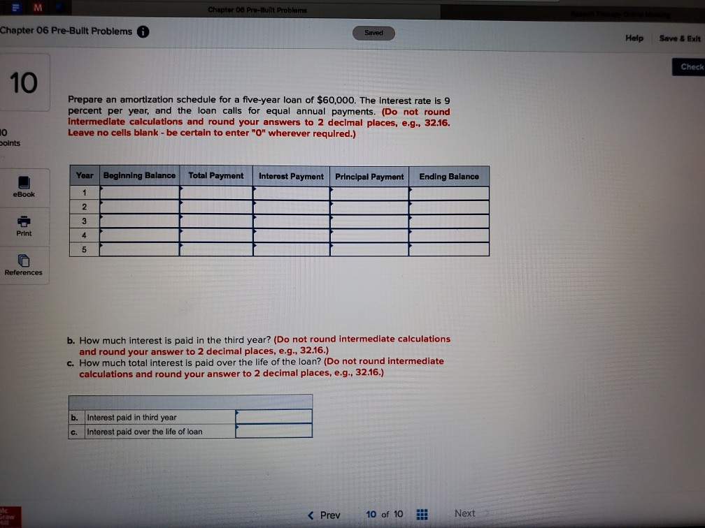 Solved Chapter 06 Pre-Built Problems Chapter 06 Pre-Built | Chegg.com