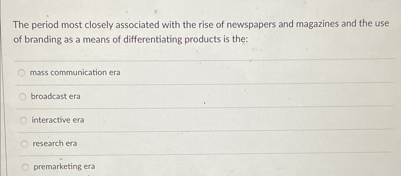 Solved The period most closely associated with the rise of | Chegg.com