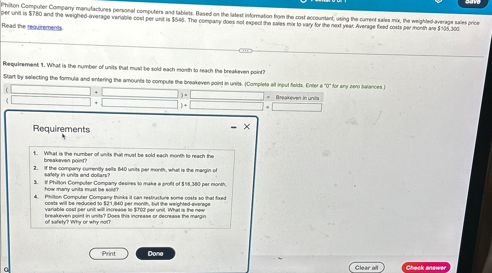Solved Philton Computer Company manufactures personal | Chegg.com