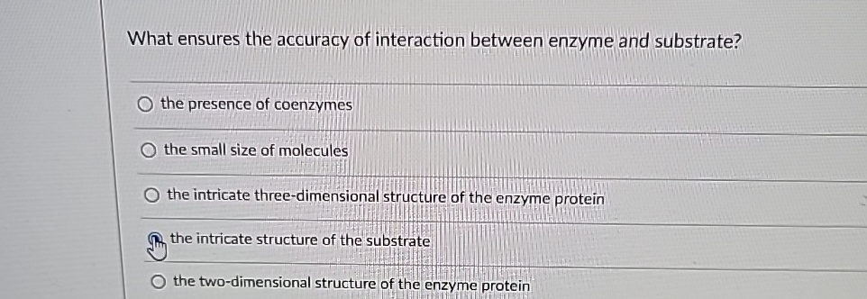 Solved What ensures the accuracy of interaction between | Chegg.com