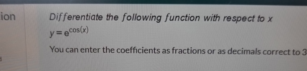 Solved Differentiate the following function with respect to | Chegg.com