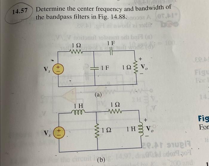 Solved Determine the center frequency and bandwidth of the | Chegg.com