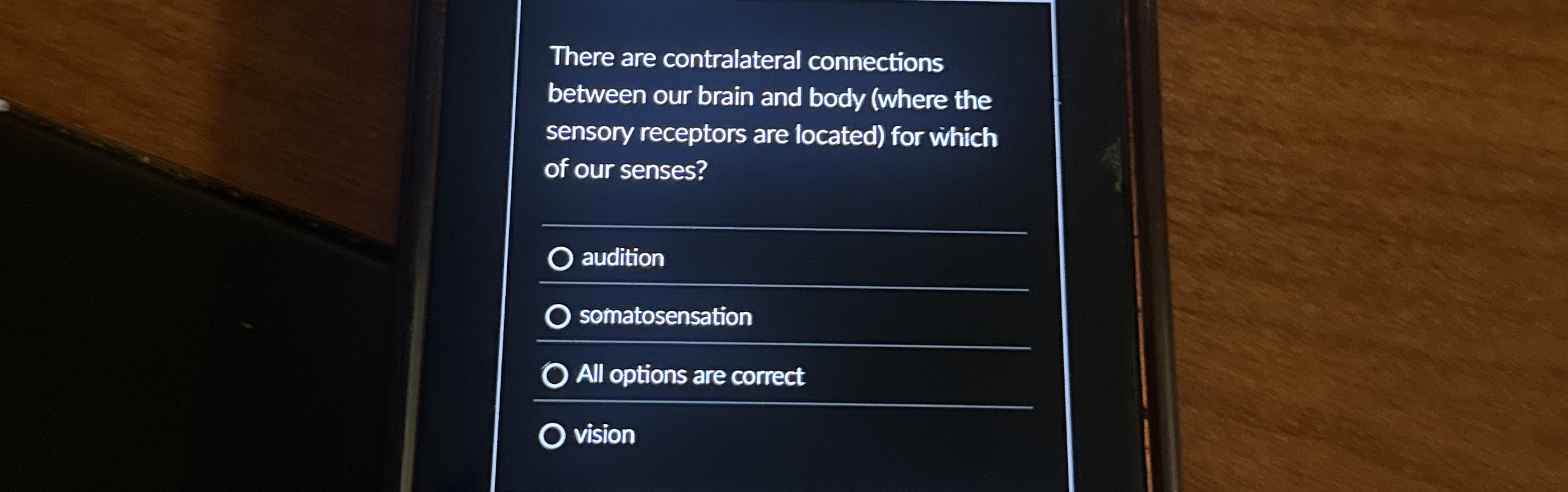 Solved There are contralateral connectionsbetween our brain | Chegg.com