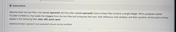 Solved IN JAVA PLEASE. Assume there are two files, one named | Chegg.com