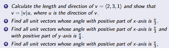 Solved (1) ﻿Calculate the length and direction of | Chegg.com