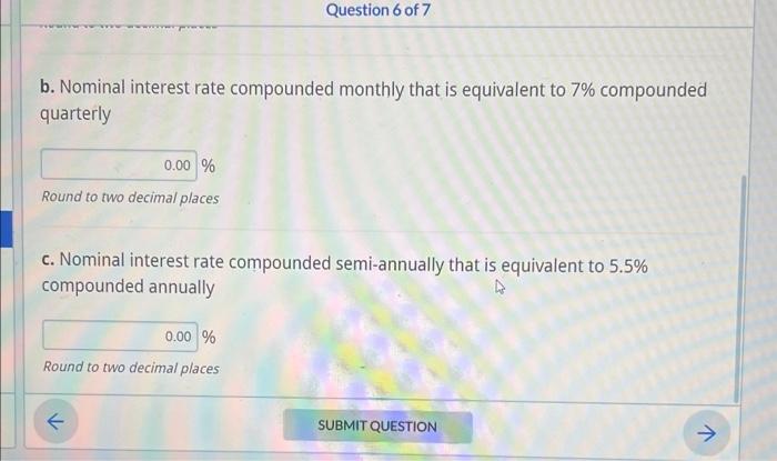 Solved Find the equivalent interest rates to given nominal | Chegg.com