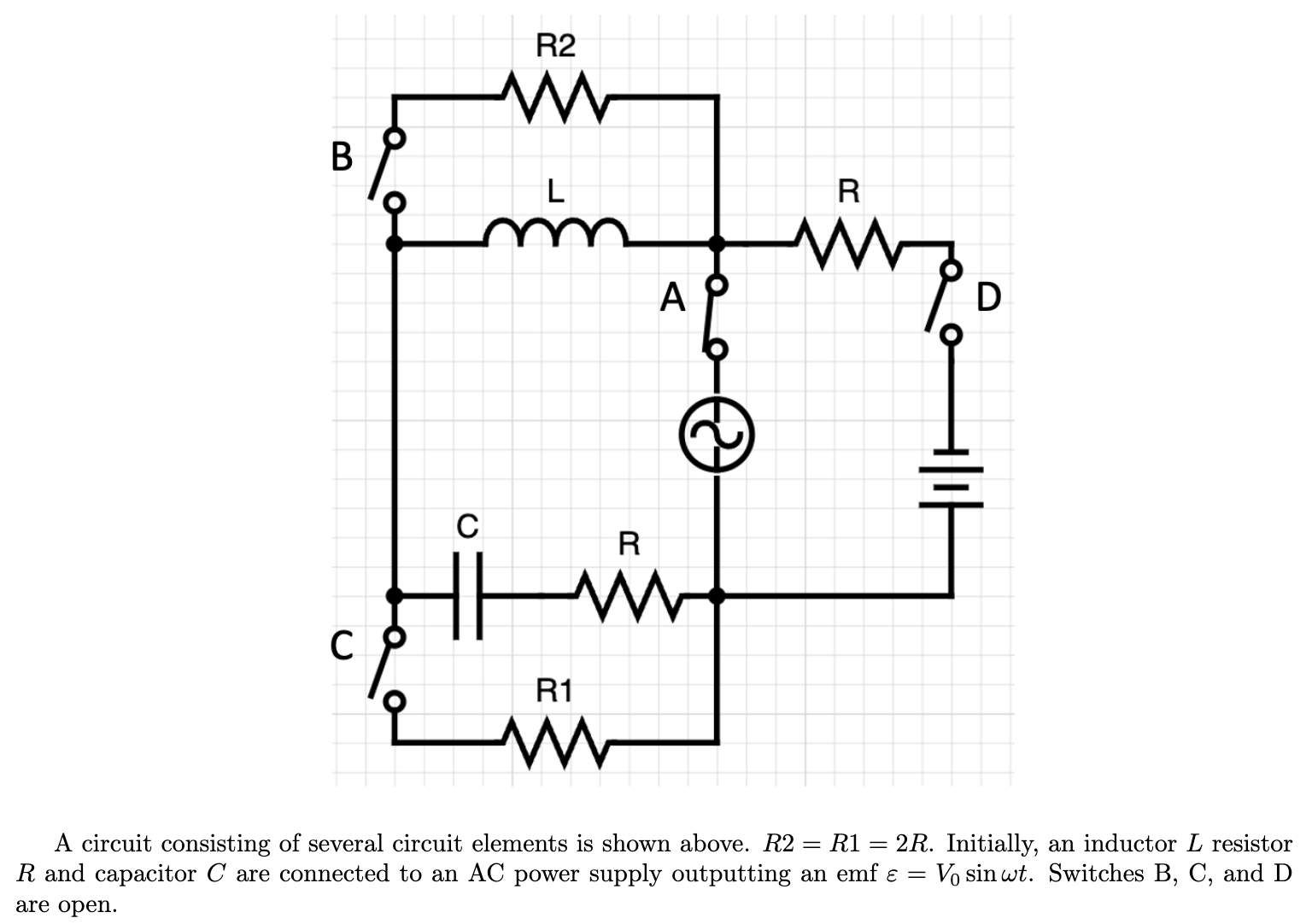 Solved A circuit consisting of several circuit elements is | Chegg.com