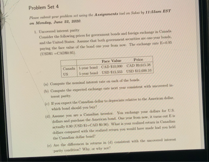 Solved Problem Set 4 Please submit your problem set using | Chegg.com