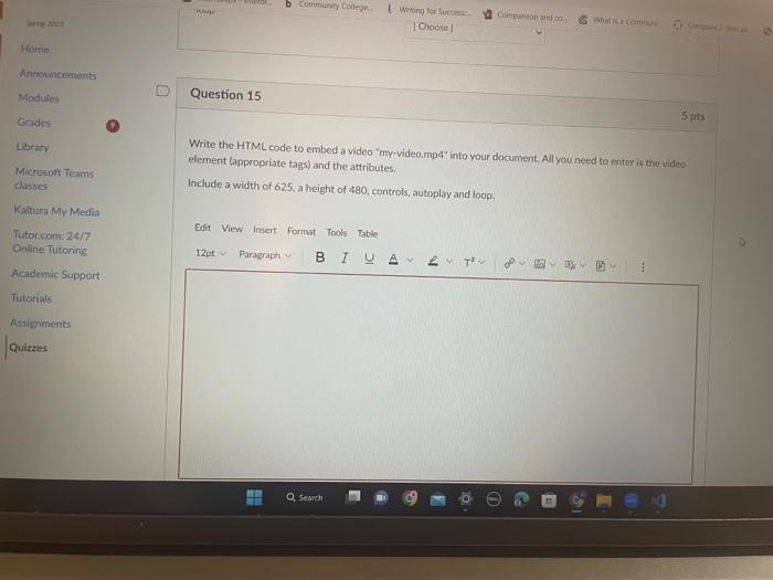 Solved In the space provided; write the code to configure a | Chegg.com