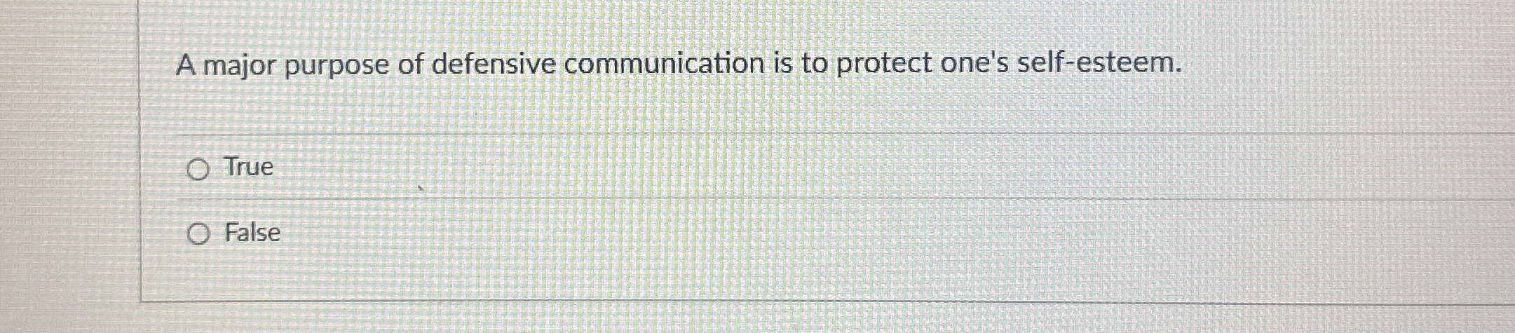 Solved A major purpose of defensive communication is to | Chegg.com