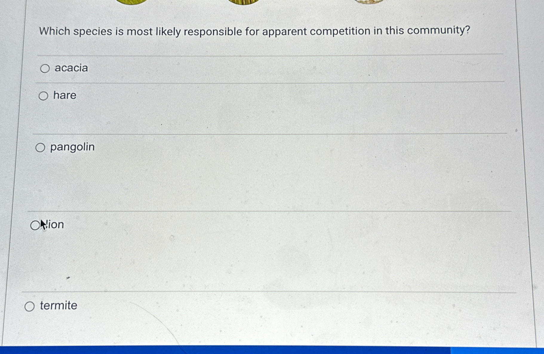 Solved Which species is most likely responsible for apparent | Chegg.com