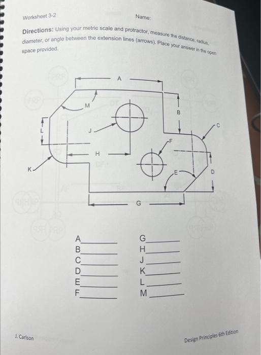 Solved Directions: Using your metric scale and protractor, | Chegg.com