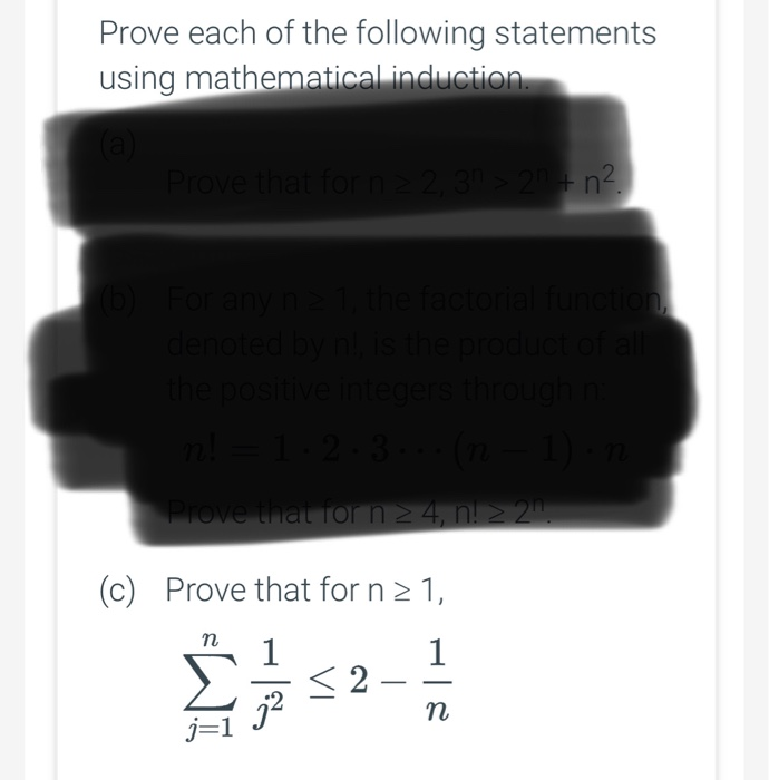 Solved Prove each of the following statements using | Chegg.com
