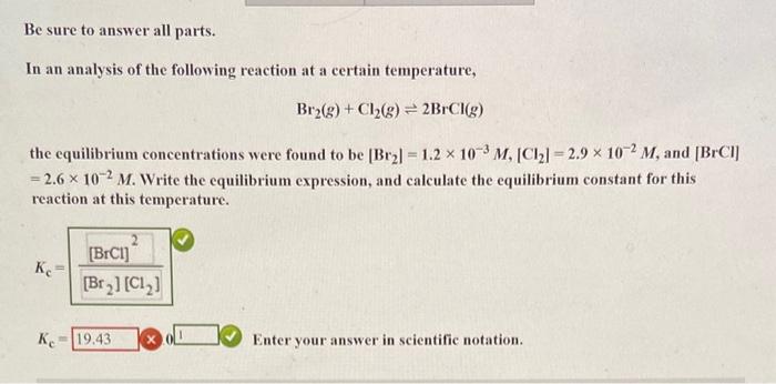 Solved Be sure to answer all parts. In an analysis of the | Chegg.com