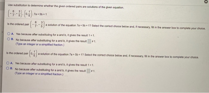 Solved Use Substitution To Determine Whether The Given