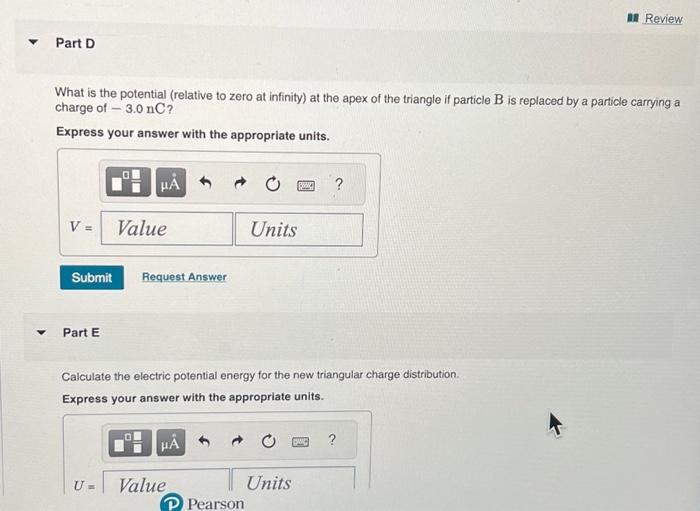 Solved Particles A and B, each carrying a charge of 1.5 nC, | Chegg.com