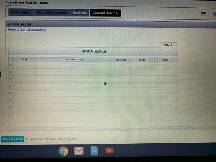 Solved Payroll and Payroll Taxes Chart of Accounts Analysis | Chegg.com